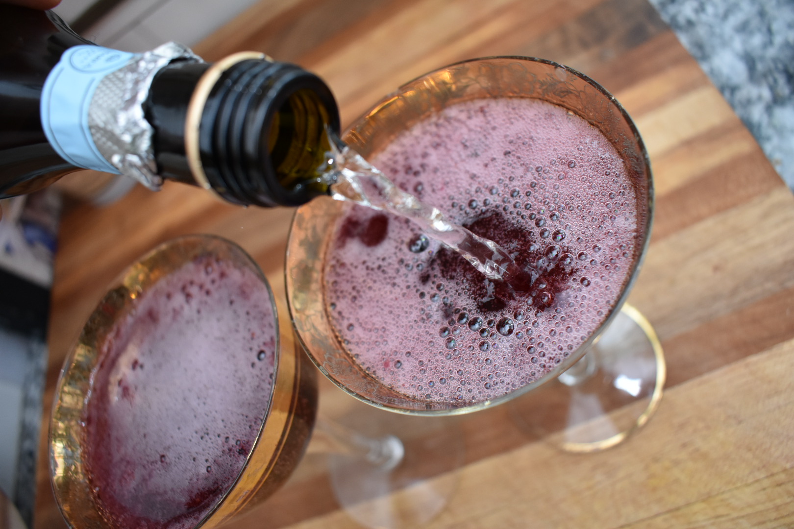 Blueberry Champagne Cocktail – Mystic Wine Shoppe